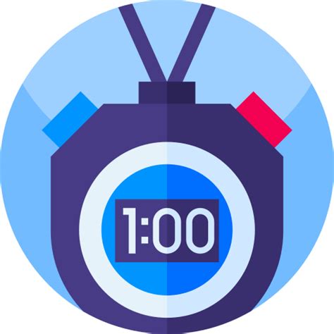 Stopwatch Geometric Flat Circular Flat Icon