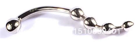 15 Off Free Shipping Stainless Steel Metal Anal Beads Silver And Black