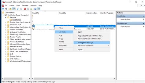 access azure key vault from an asp core app on iis using x 509
