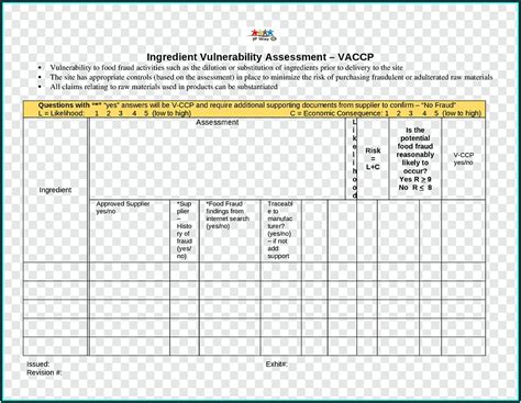 Vulnerability Assessment Template Excel Template 1 Resume Examples Djvalgzyjk