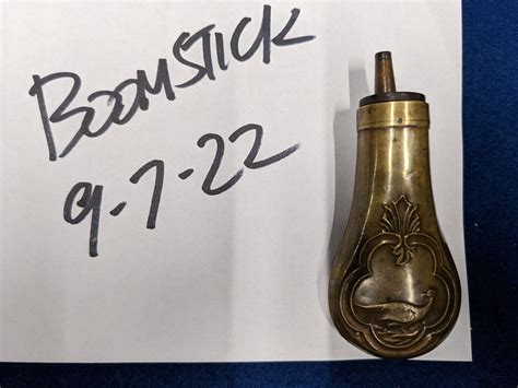 CLOSED Antique Brass Pistol Flask Reduced The Muzzleloading Forum