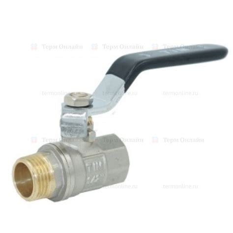 Кран шаровый 1/2" г-ш рычаг, ник., стандартный - купить в интернет ...
