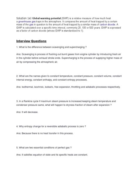 Interview Questions Solution 1e Pdf Nuclear Reactor Internal