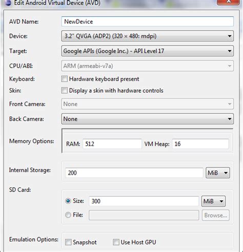 Android I Cant Create A Jelly Bean Emulator Stack Overflow