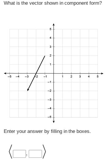 answered what is the vector shown in component form bartleby