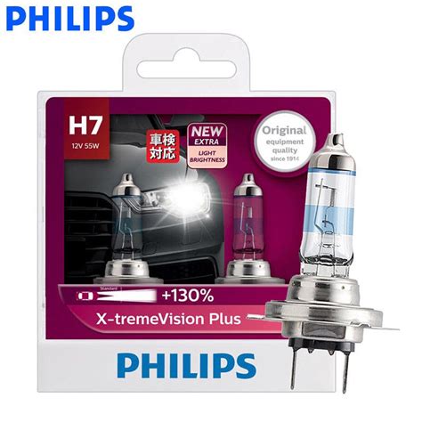 Philips H7 12972XVPS2 โคมไฟฮาโลเจน 12V 55W X-tremeVision Plus 130% ...