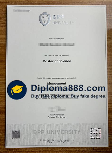 2024 Latest Version Of Bpp University Diploma Customized