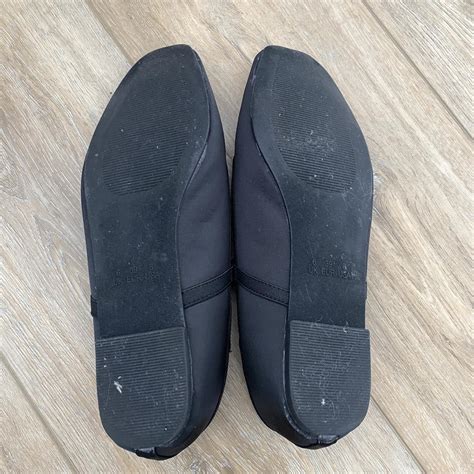 Primark Ballet Flats In Black Satin Size Us 8eur Depop
