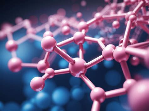 Ethereal Pink Structure Abstract Atomic Or Molecular Arrangement Premium Ai Generated Image