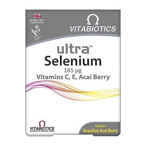 Vitabiotics Ultra Selenium 165 Ug Food Supplement 30 Tablets