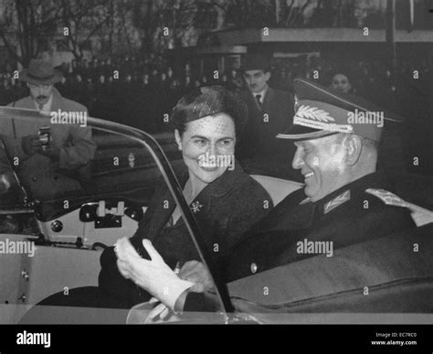 Josef Broz Tito President Of Yugoslavia With His Wife Jovanka