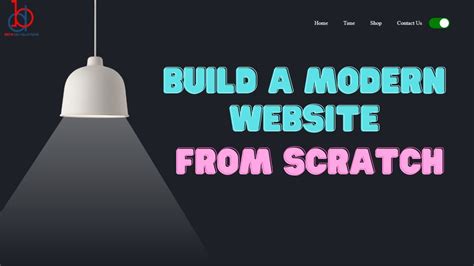 How To Make A Modern Website Using HTML CSS JavaScript Switch On Off Light Bulb Using