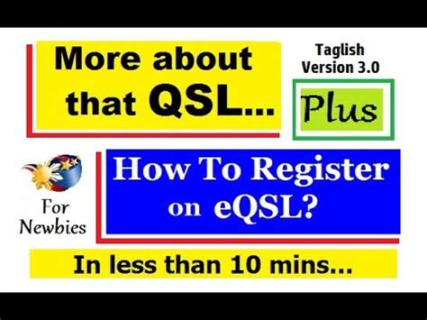 How To Register On EQSL More About That QSL In Less Than 10 Mins