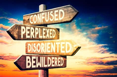 Premium Photo Confused Perplexed Disoriented Bewildered Wooden