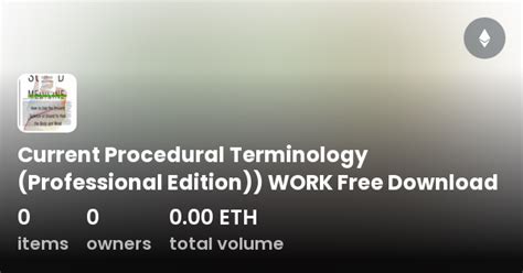Current Procedural Terminology Professional Edition Work Free