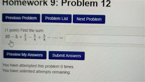 Solved Homework 9 Problem 12 Previous Problem Problem List