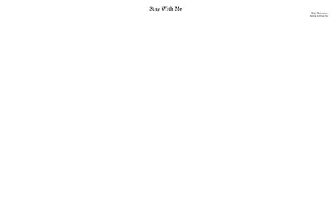Stay With Me Miki Matsubara Excerpt Sheet Music For Piano Flute