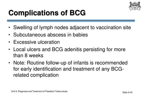 Ppt Unit 9 Diagnosis And Treatment Of Paediatric Tuberculosis