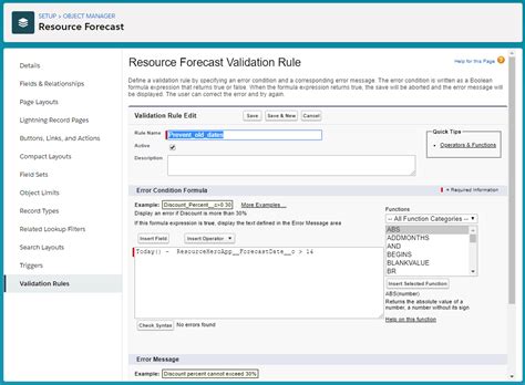 Validation Rules Resource Hero