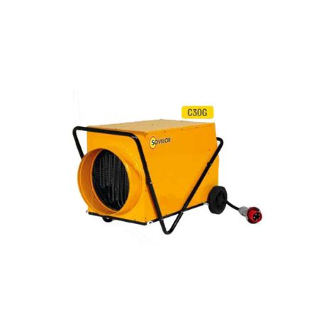 Sovelor Chauffage air pulsé mobile sur roues gainable électrique 30