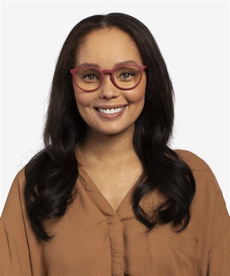 Citrus Round Crimson Glasses For Women Eyebuydirect Canada
