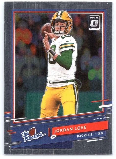 NFL 2020 Panini Donruss Optic Single Card The Rookies Jordan Love TR JL