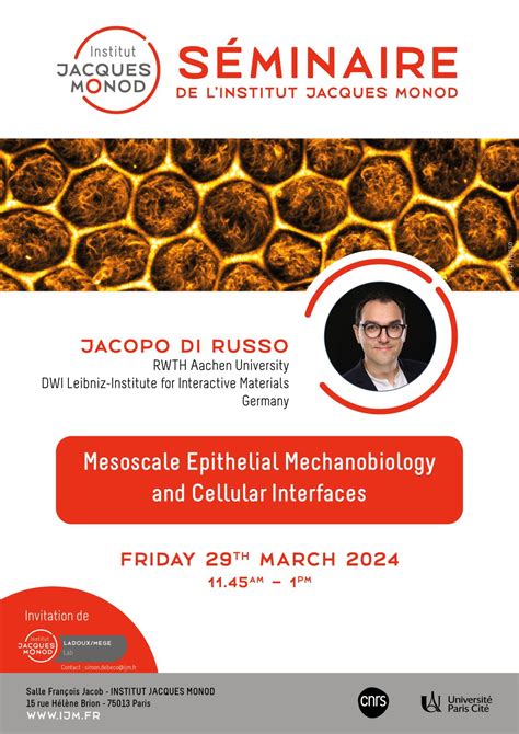 Institut Jacques Monod On Linkedin Savethedate