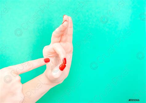 The Sex Hand Sign Womens Hands Making Sex Gesture On Stock Photo 895066 Crushpixel