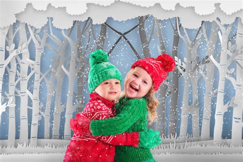 Winter Snowy Forest Tall Trees Grassland Backdrop M7 25