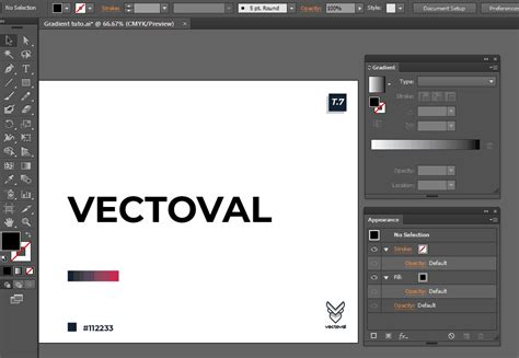 Membuat Warna Gradasi Pada Text Menggunakan Adobe Illustrator Vectoval