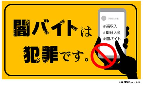 闇バイトは犯罪です 広島県警察