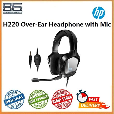 HP H220 Over Ear Headphone With Mic LED Audio Jack For Mobile Phone And Desktop PC Audio Jack 3