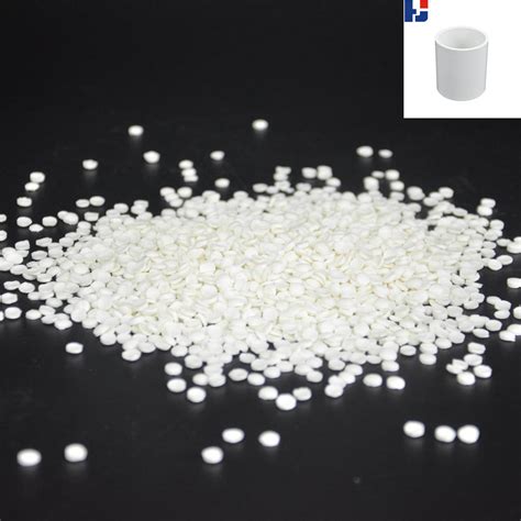 White Hard Rigid PVC Raw Material For Pipe Fitting PVC Compound Granule