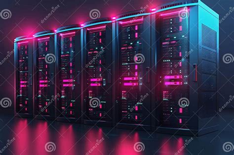 Server In Datacenter Cloud Computing Data Storage Stock Image Image Of System Information