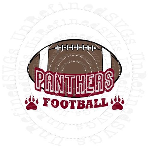 Panthers Football High School College Svg File Cutting Dxf Etsy