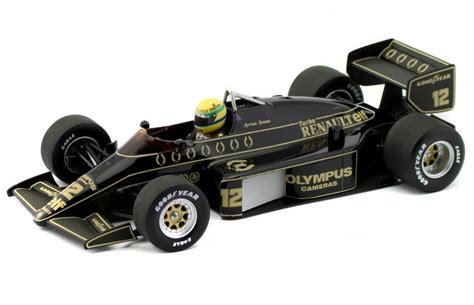 Miniatura Lotus Renault 97T 1985 Ayrton Senna Escala 1 18 Minichamps