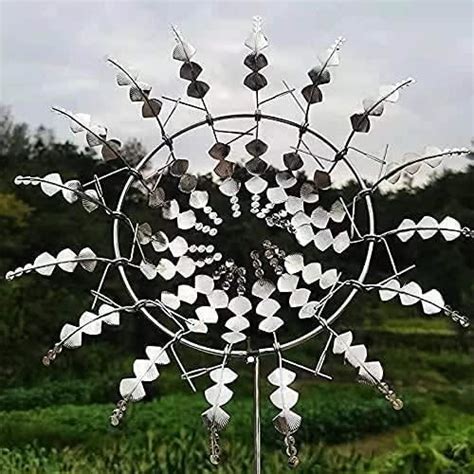 Décoration Du Jardin Moulin à Vent En Métal Unique Et Magique Sculpture