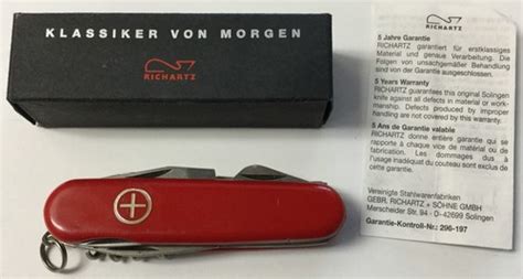 Richartz Solingen Rostfrei Germany Folding Pocket Knife Multi