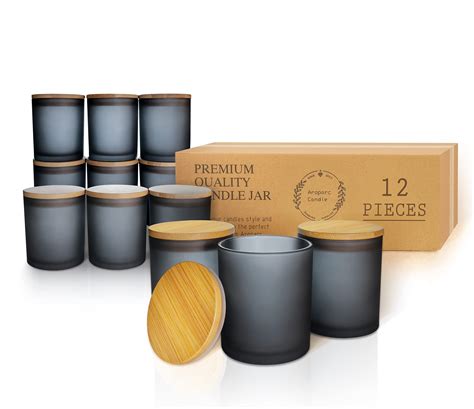 Oz Color Frosted Candle Jars W Wood Lids Artofit