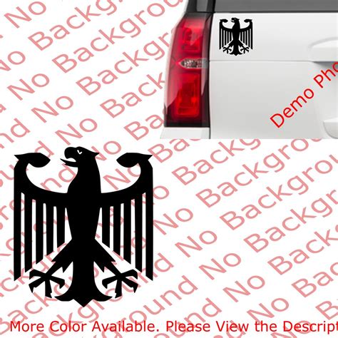 Many Colors German Eagle Flag Die Cut Vinyl Decal Car Windowphone