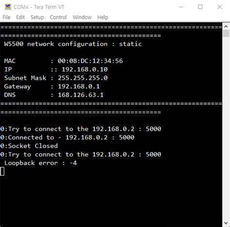 W55rp20 Evb Pico Loopback Example