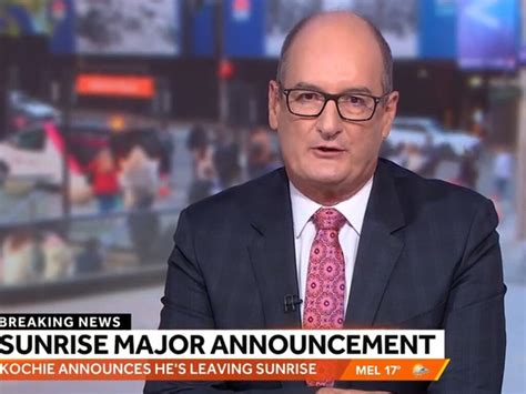 David Koch Reveals He Almost Quit As Sunrise Host In The Past News