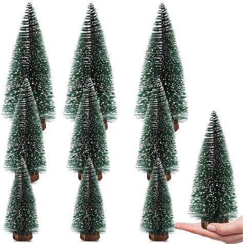 Amazon de Grün Klein Mini Christbaum Stück Weihnachtsbaum Künstlich Miniatur Tannenbaum