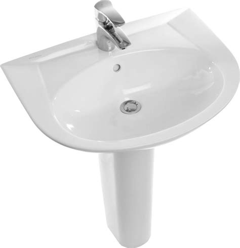 Раковина Sanita luxe Classic luxe с пьедесталом, белая, фарфоровая ...