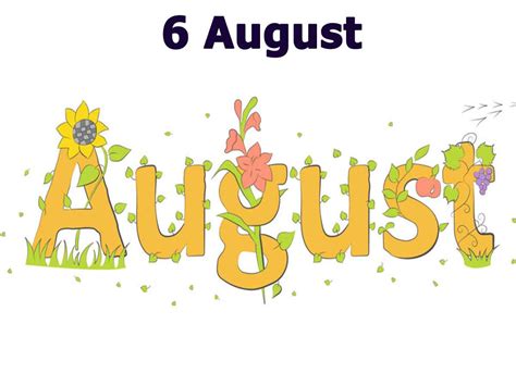 6 अगस्त को कौन सा डे है 6 August Ko Konsa Day Hota Hai