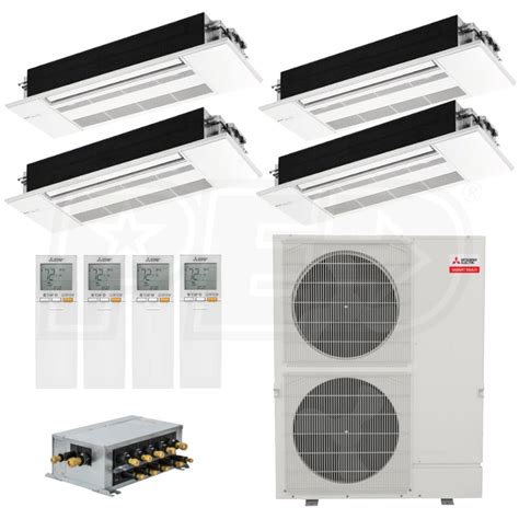 Mitsubishi Mxz Sm36nam 3 Mlz Kp09na2 Mlz Kp12na One Way Ceiling 4 Zone
