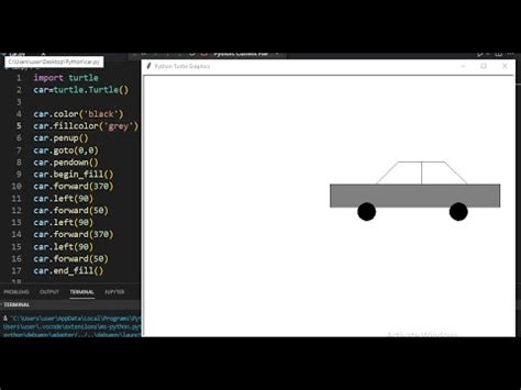 Draw Car Full Python Code Python Turtle YouTube