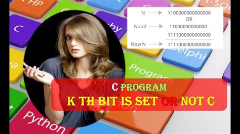 Whether Kth Bit Is Set Or Not C Program C Program Nth Bit Is Set Or Not C Program Youtube