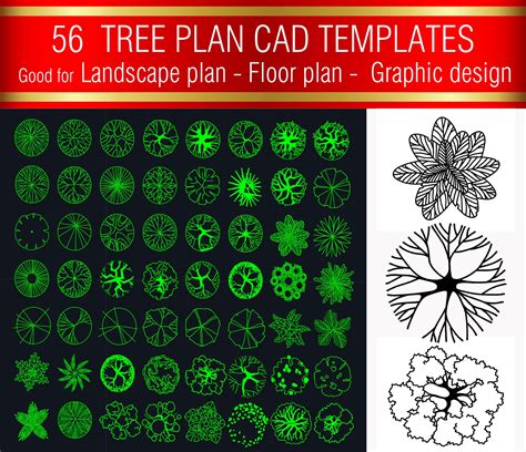 Autocad Tree Plan Dwg File Landscape Architecture Blocks Cad Tree