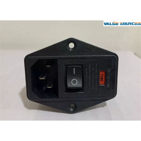 TE Connectivity Corcom Power Entry Module A SINGLE FUSE HORIZONTAL MOUNT PE SSSS B Shopee